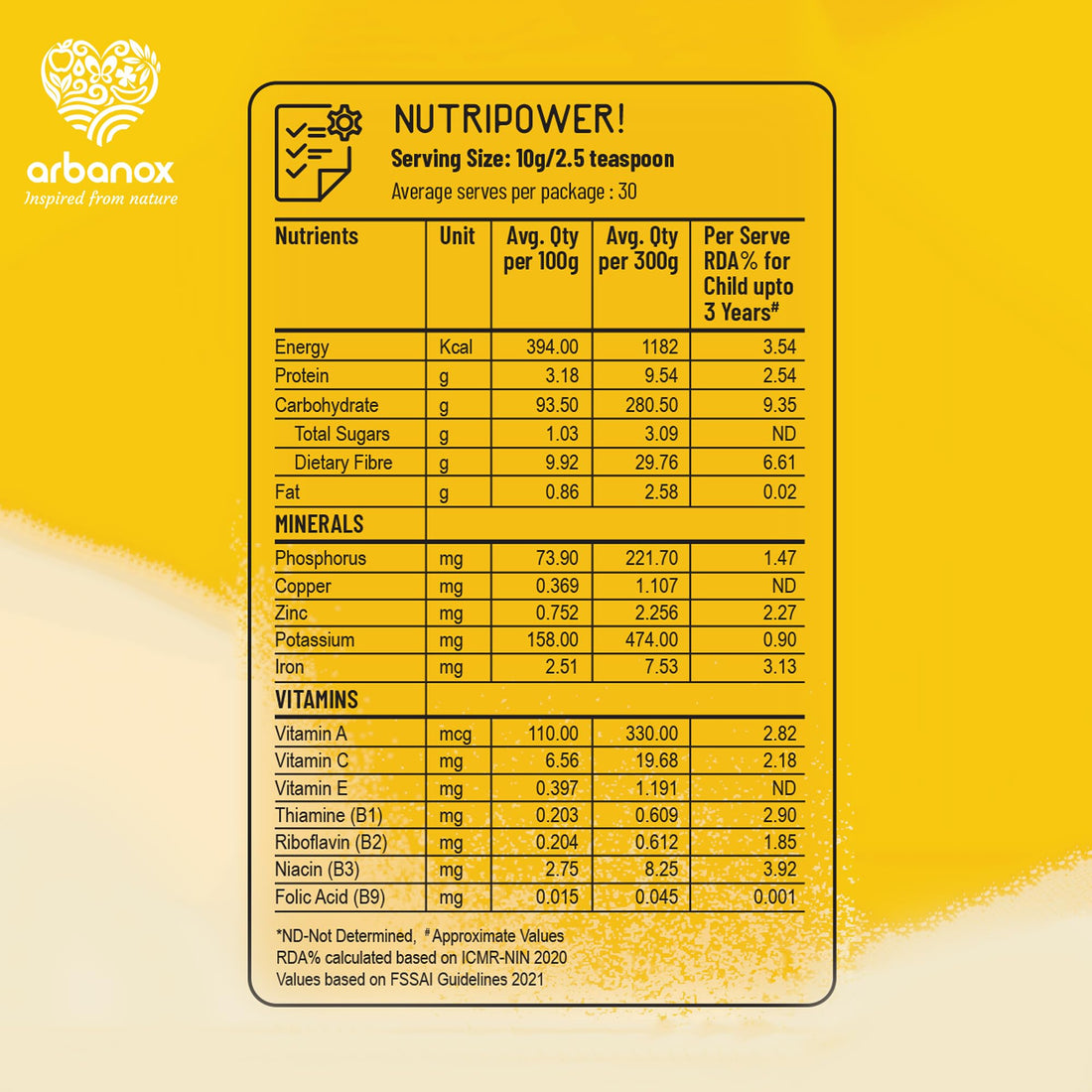 BabyVita Banana Powder | Traditional Banana Powder for Babies | Arbanox