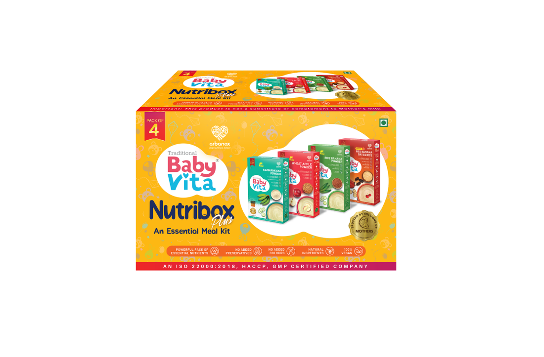 Nutri Box Plus – BabyVita Trial Packs | Banana Powder for Infants & More | Arbanox