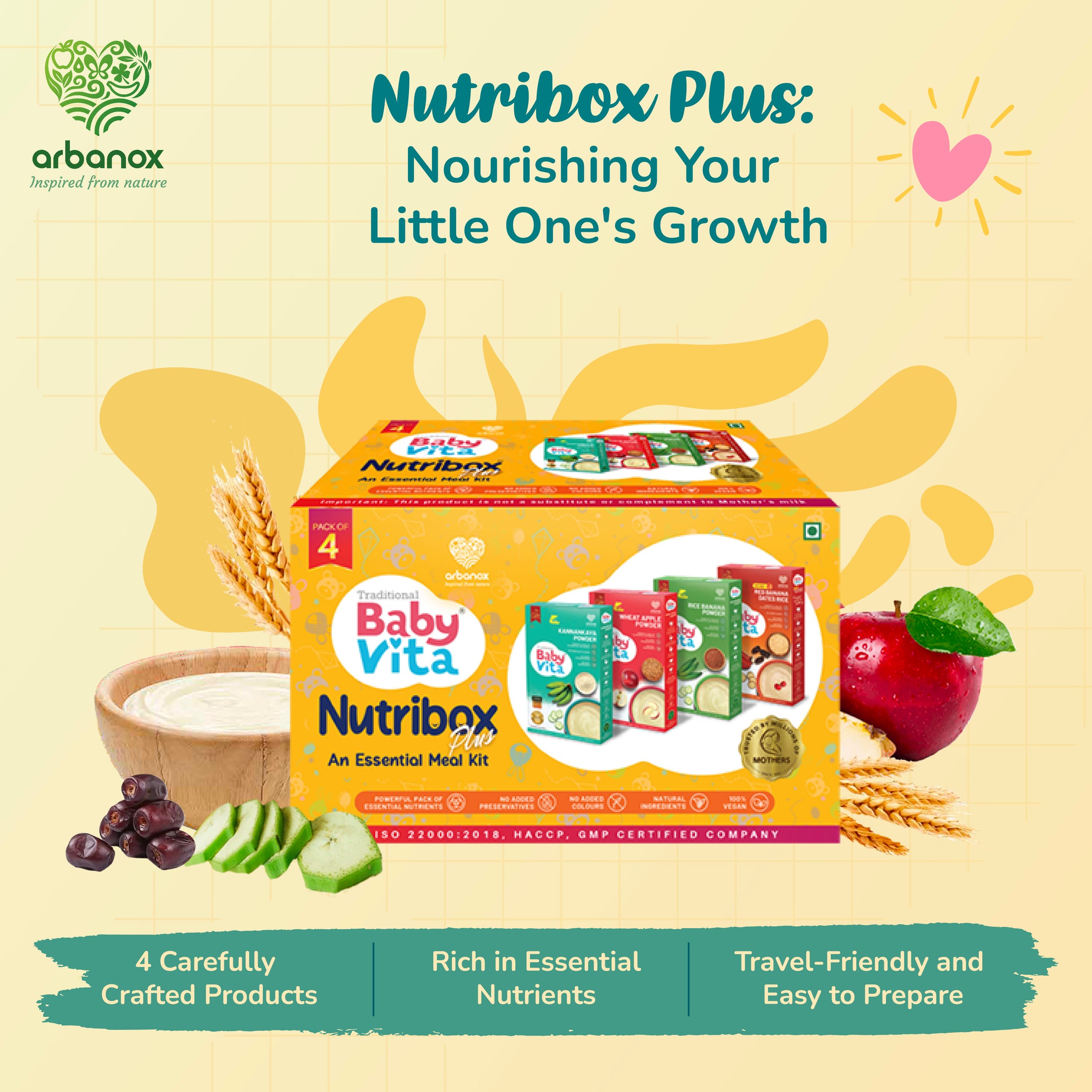 Nutri Box Plus – BabyVita Trial Packs | Banana Powder for Infants ...